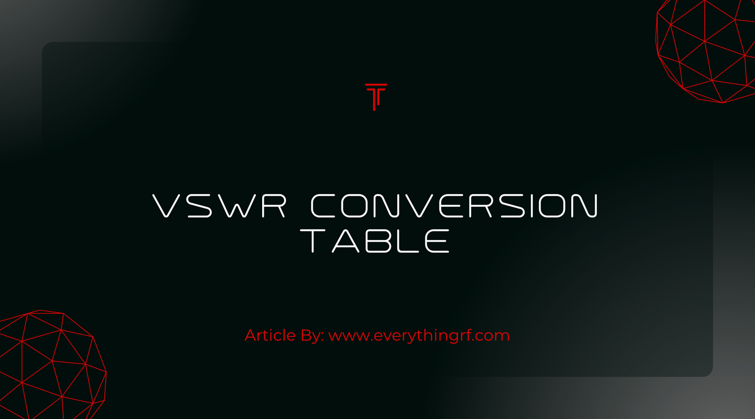 VSWR Conversion Table – Technalogix